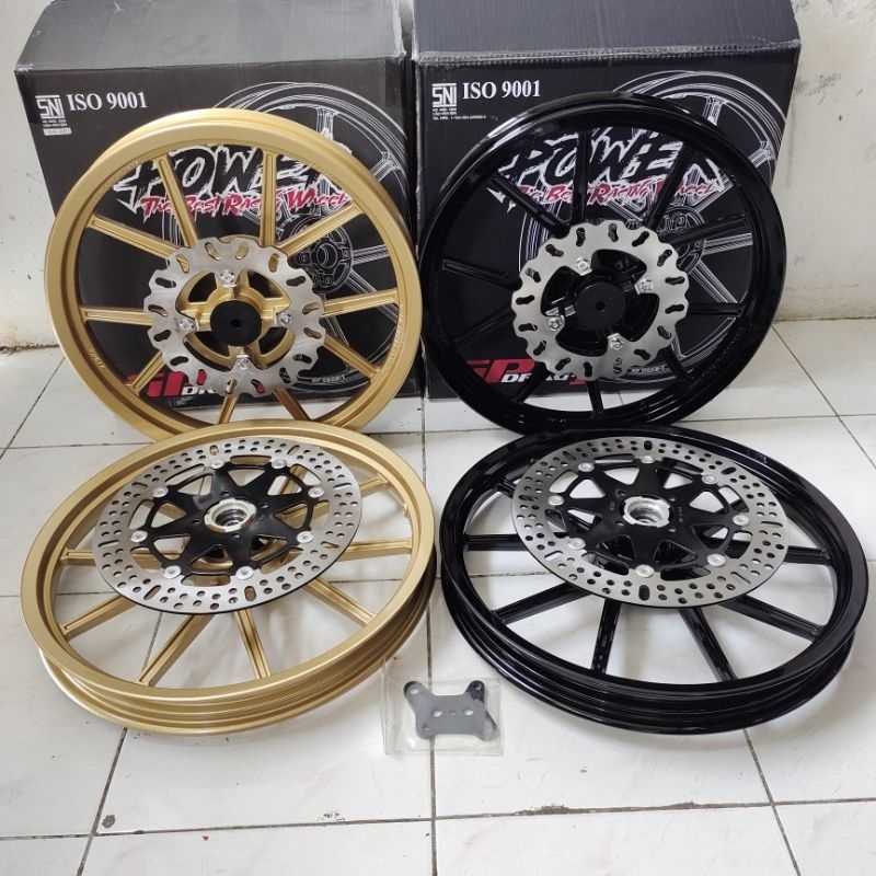 Jual velg velek gp power we model dytona set dis depan belakang pnp ...