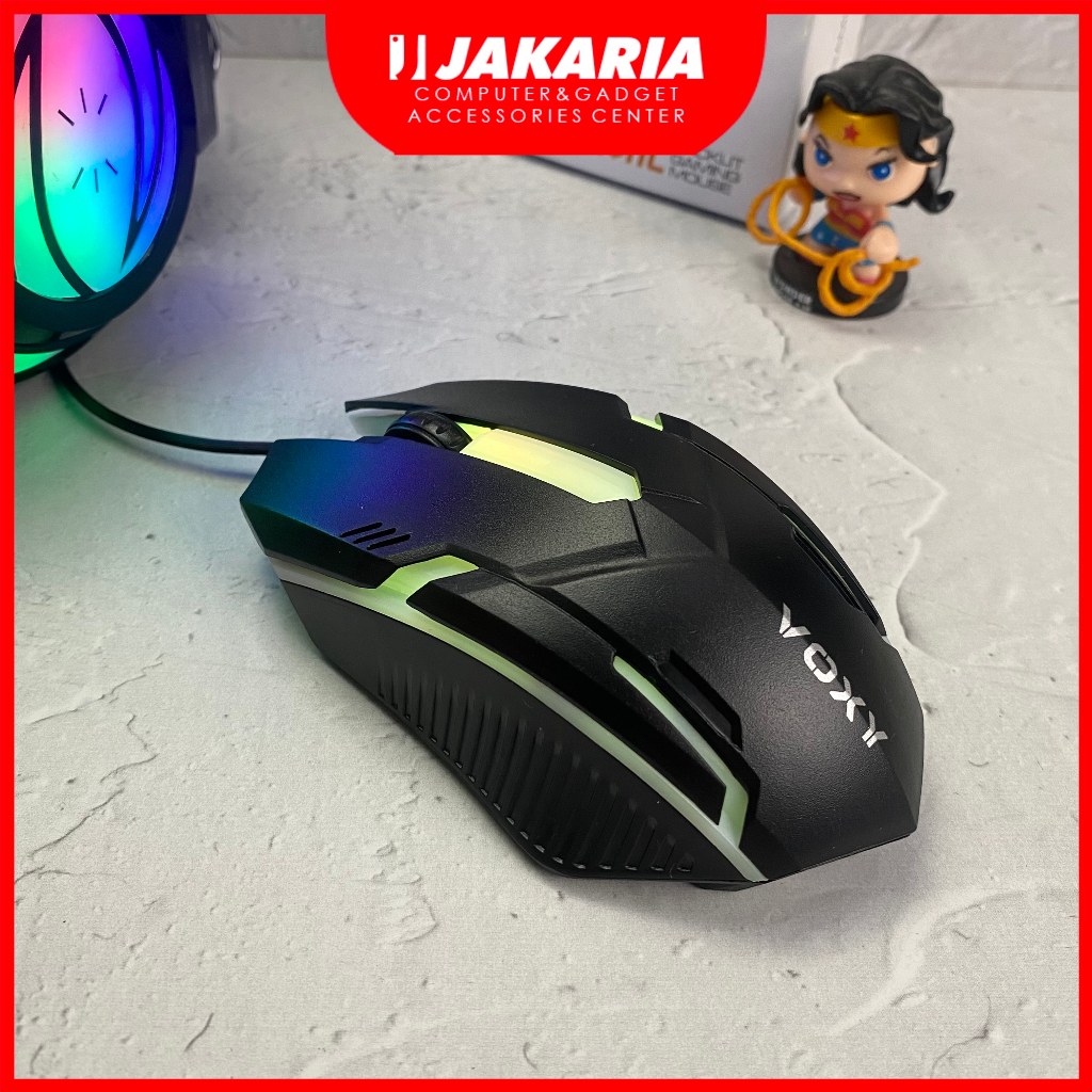 Jual VOXY Gaming Mouse Wired Lampu Warna G200 Revival Murah Berkualitas ...