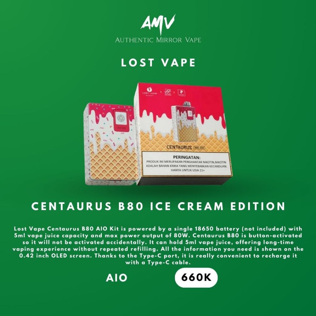 Jual Centaurus B80 Ice Cream Edition 80W 18650 AIO Kit with Centaurus ...