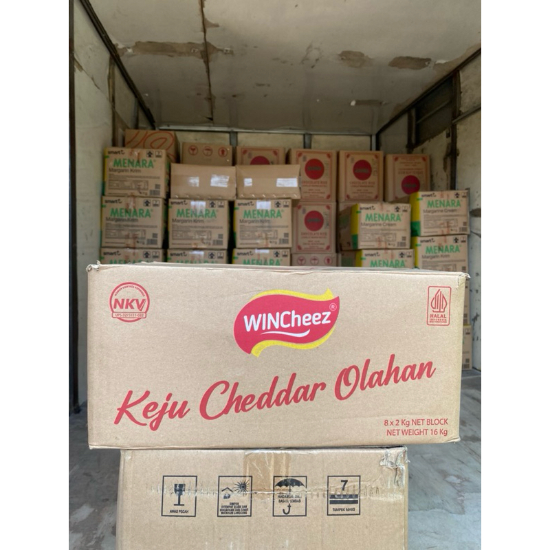 Jual KEJU WINCHEEZ 2 Kg | 1 DUS ISI 8 PACK | KEJU CHEDDAR OLAHAN ...