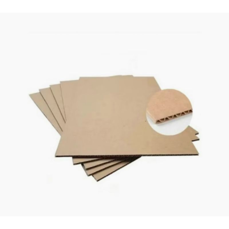 Jual 80x120 cm lembaran single wall kardus dus karton packaging kraft ...