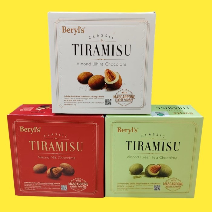 Jual [TERMURAH] Beryl's Tiramisu Almond Box Chocolate 65Gram beryls ...