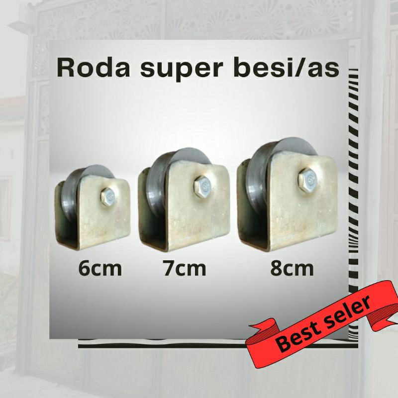 Jual roda pagar super Besi /As roda besi super roda pagar besi | Shopee ...
