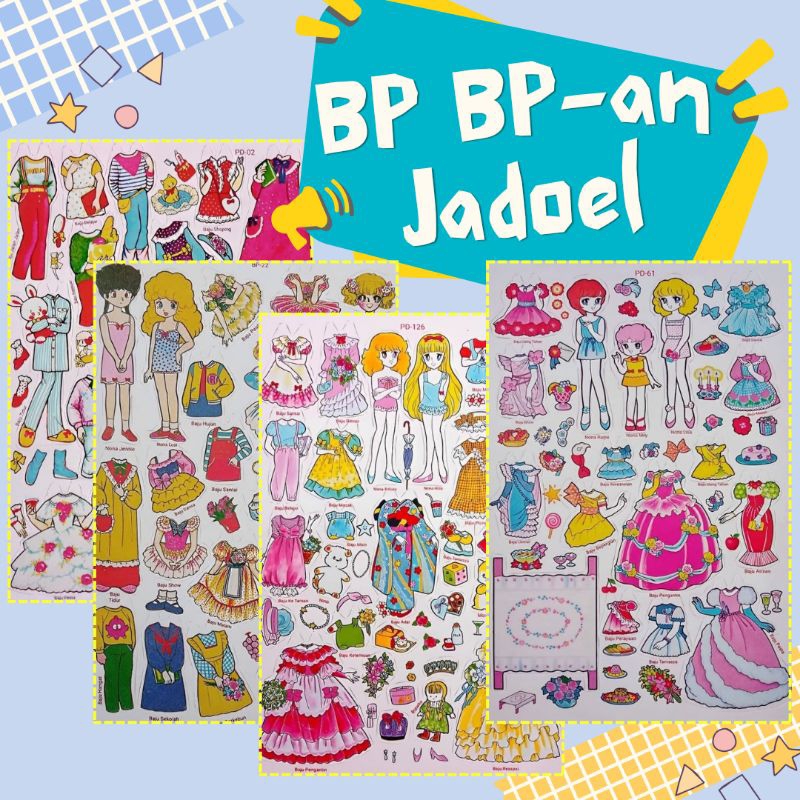 Jual BEPE BEPEAN MAINAN ANAK JAMAN DULU BONEKA BONGKAR PASANG KERTAS ...