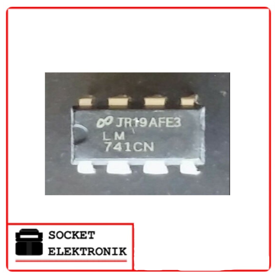 Jual IC LM741 741 UA741CN DIP8. Operational Amplifier. OpAmp. 8 kaki | Shopee Indonesia