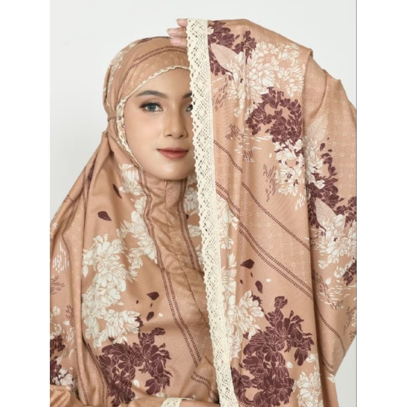 Jual Mukena Azura series baru silk Mukena Katun 2in 1 Traveling Pouch ...