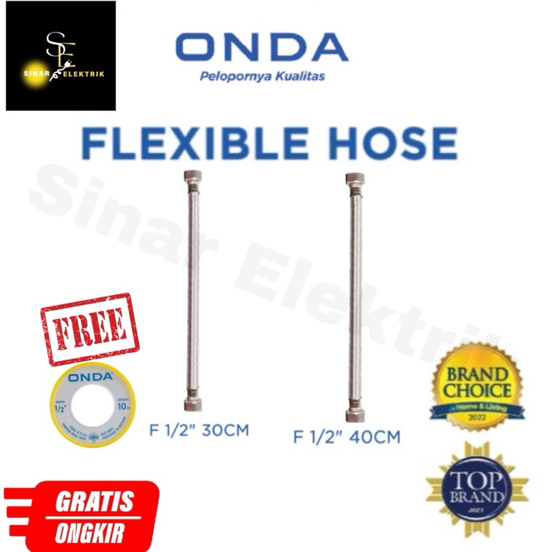Jual ONDA Selang Wc duduk Flexsibel 100 % Original | Shopee Indonesia