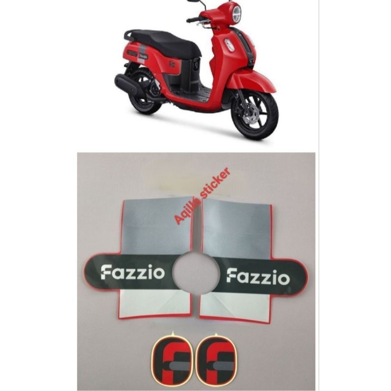 Jual Sticker Lis les striping standar fazzio tahun 2022 warna merah ...