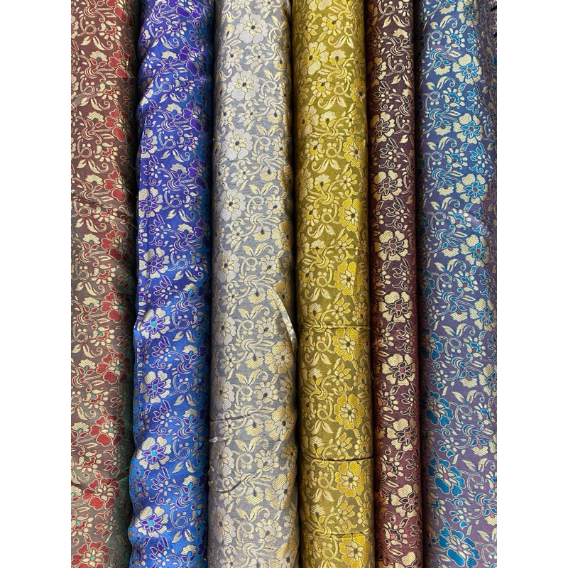 Jual kain songket motif bunga (harga per 1m) | Shopee Indonesia
