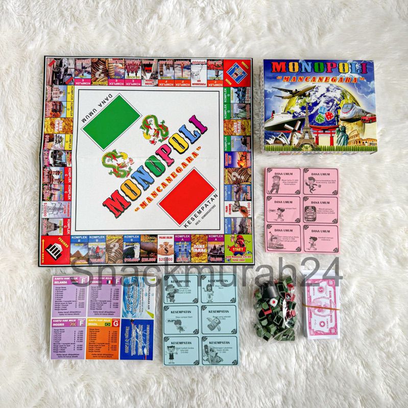 Jual Monopoli Mancanegara Monopoly Internasional Produk Lokal | Shopee ...