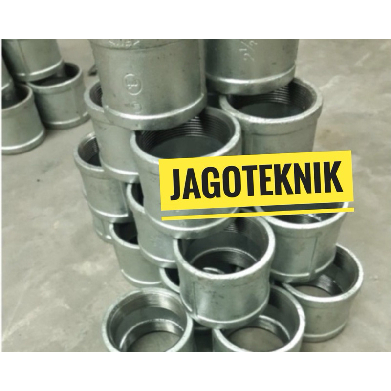 Jual socket galvanis / galvanized 3” inch (dn 80) drat | Shopee Indonesia