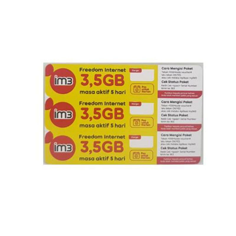 Jual Voucher 3,5 GB IM3 Indosat Isi 4 GB Murah | Shopee Indonesia