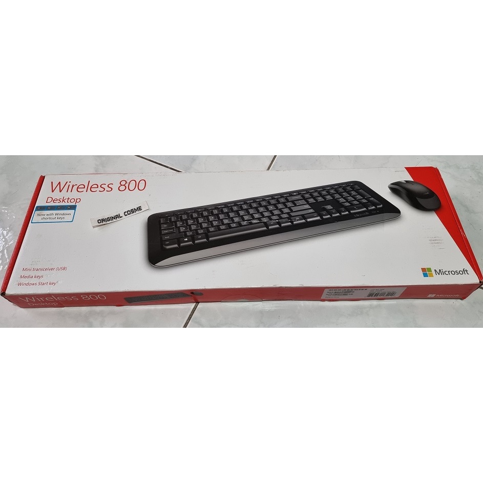 Jual Microsoft Wireless Desktop 800 (Combo Keyboard + Mouse) | Shopee ...
