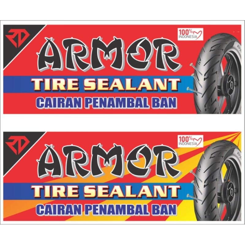 Jual stiker cairan ban 350ml (100 lembar) | Shopee Indonesia