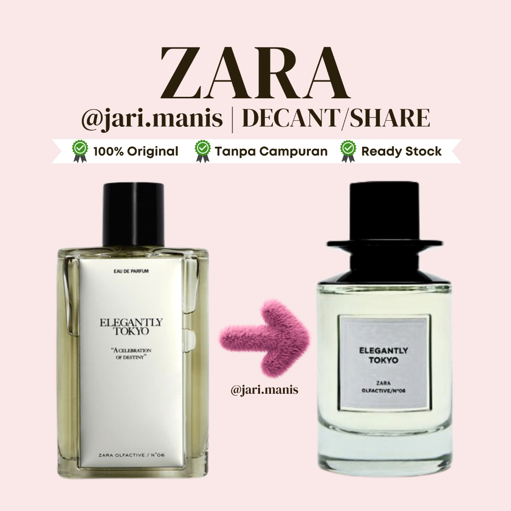 Jual decant share Zara Jo Malone Elegantly Tokyo tester parfum | Shopee ...