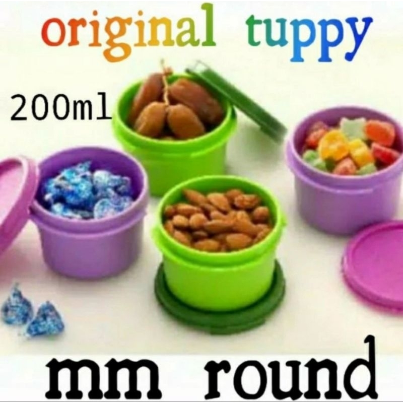 Jual NEW!! MM Round 200ml Tupperware / MPASI /wadah kecil Tupperware ...