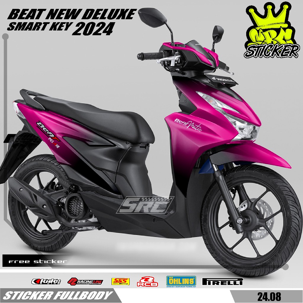 Jual Terbaru Decal Sticker Honda Beat New Deluxe Smart Key 2024 Sticker ...