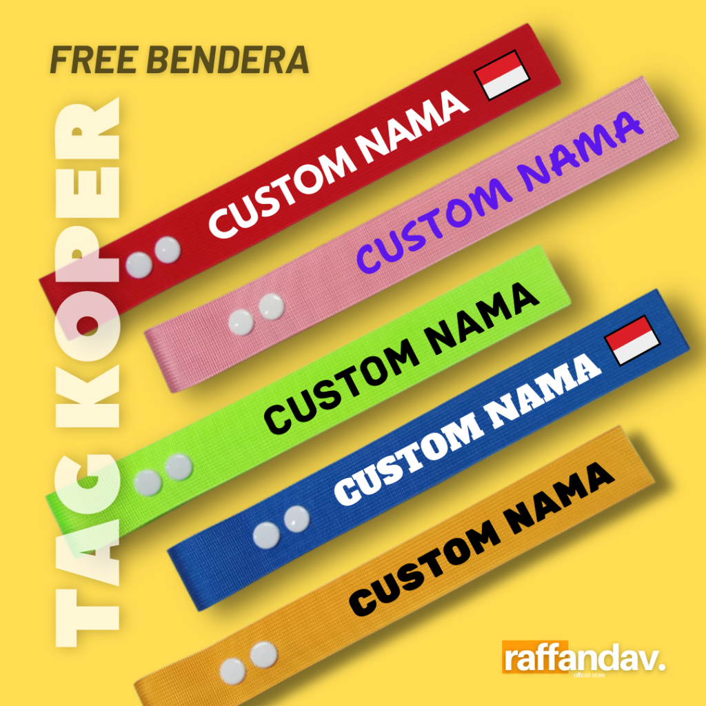 Jual Tag Koper Luggage Tag Bag Tag Gantungan Koper Tas Custom Nama ...