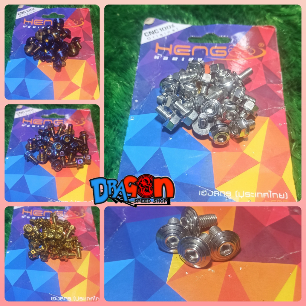 Jual Baut stainless 2 kunci piramid probolt gold blue flower m6×10 mm/ 1 cm original heng ...