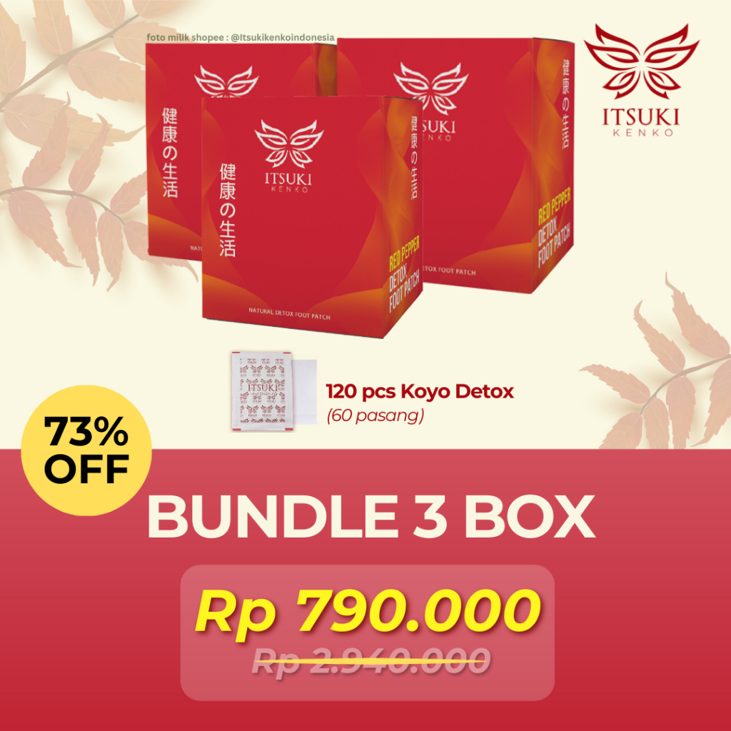 Jual BUNDLE 3 BOX - Itsuki Kenko Red Pepper Foot Patch Turun Berat ...