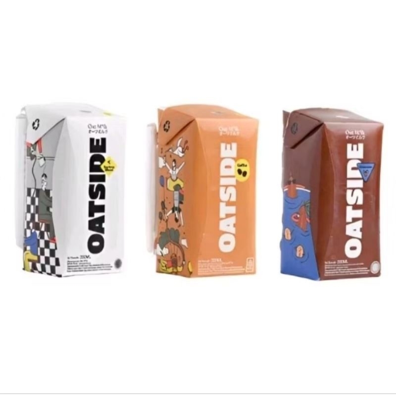 Jual OATSIDE mini 200 ml | barista blend , choco malt with straw ...