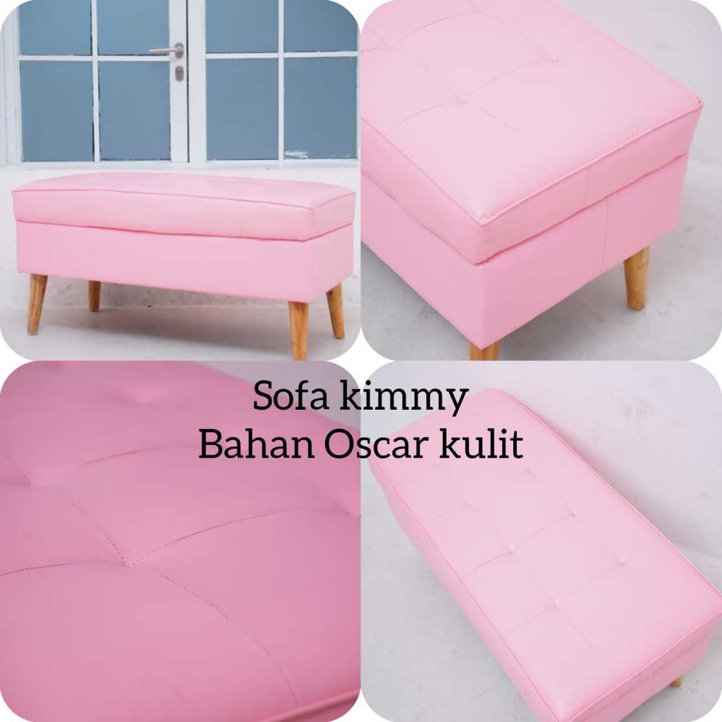 Jual OSCAR KULIT SINTETIS - SOFA MINIMALIS / BENCH KOTAK / SOFA KIMMY ...