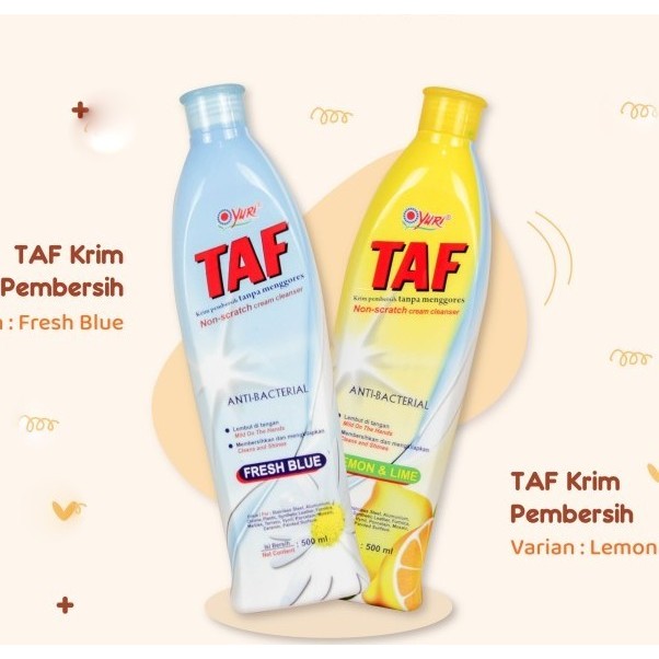 Jual Yuri taf cream non strach krim pembersih stainless 500 Ml | Shopee ...