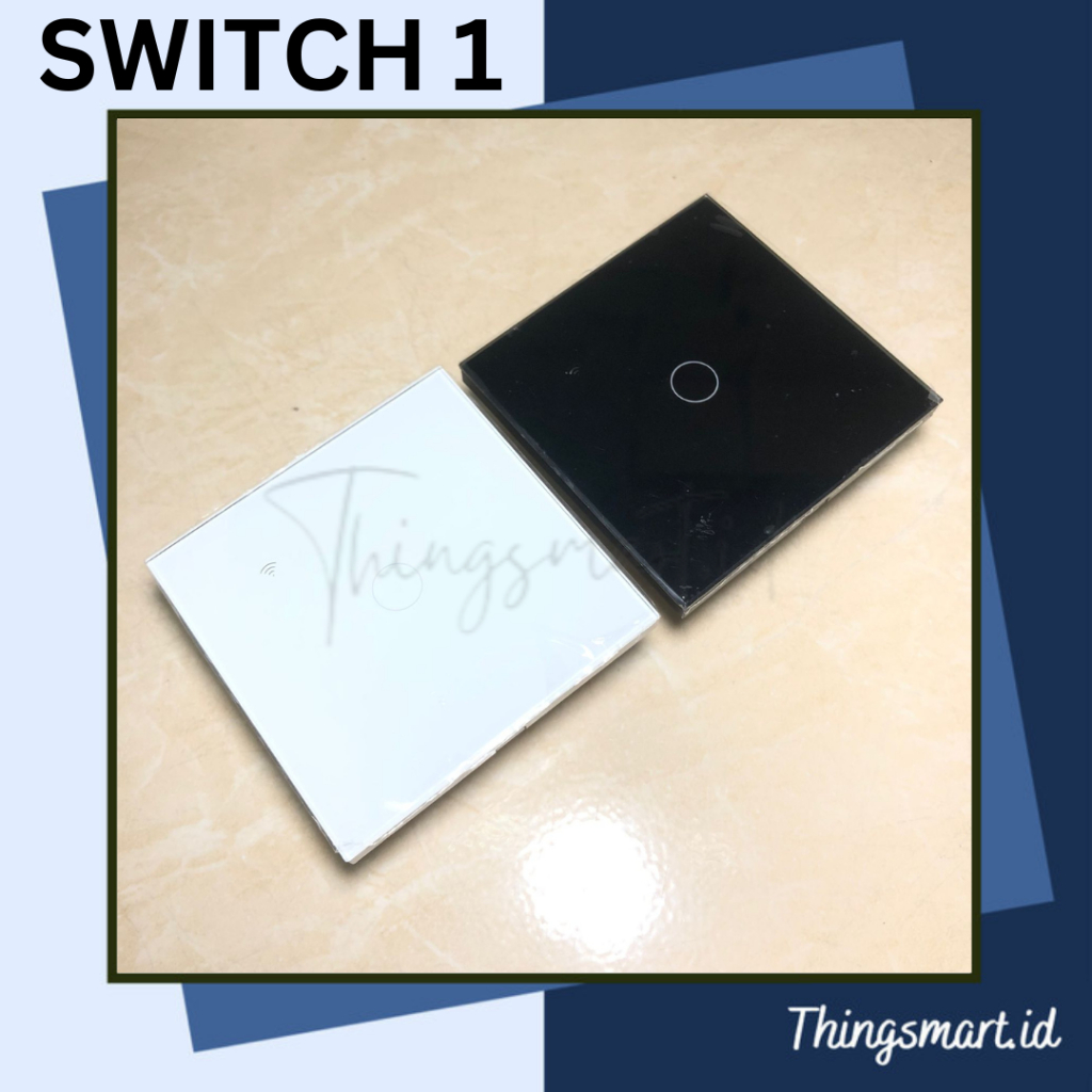 Jual SMARTLIFE EU Gang 1 Wall Switch Saklar On Off Black Or White Wifi ...