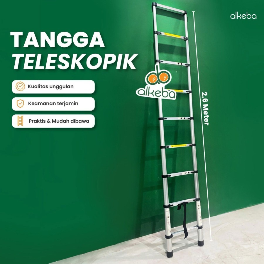 Jual Tangga Telescopic Lurus Alumunium Teleskopik ladder Portable ...