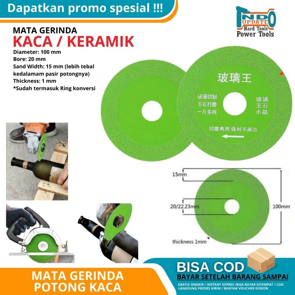 Jual Pisau Potong Kaca Mata Batu Alam Gerinda Belah Poles Diamond Whell ...