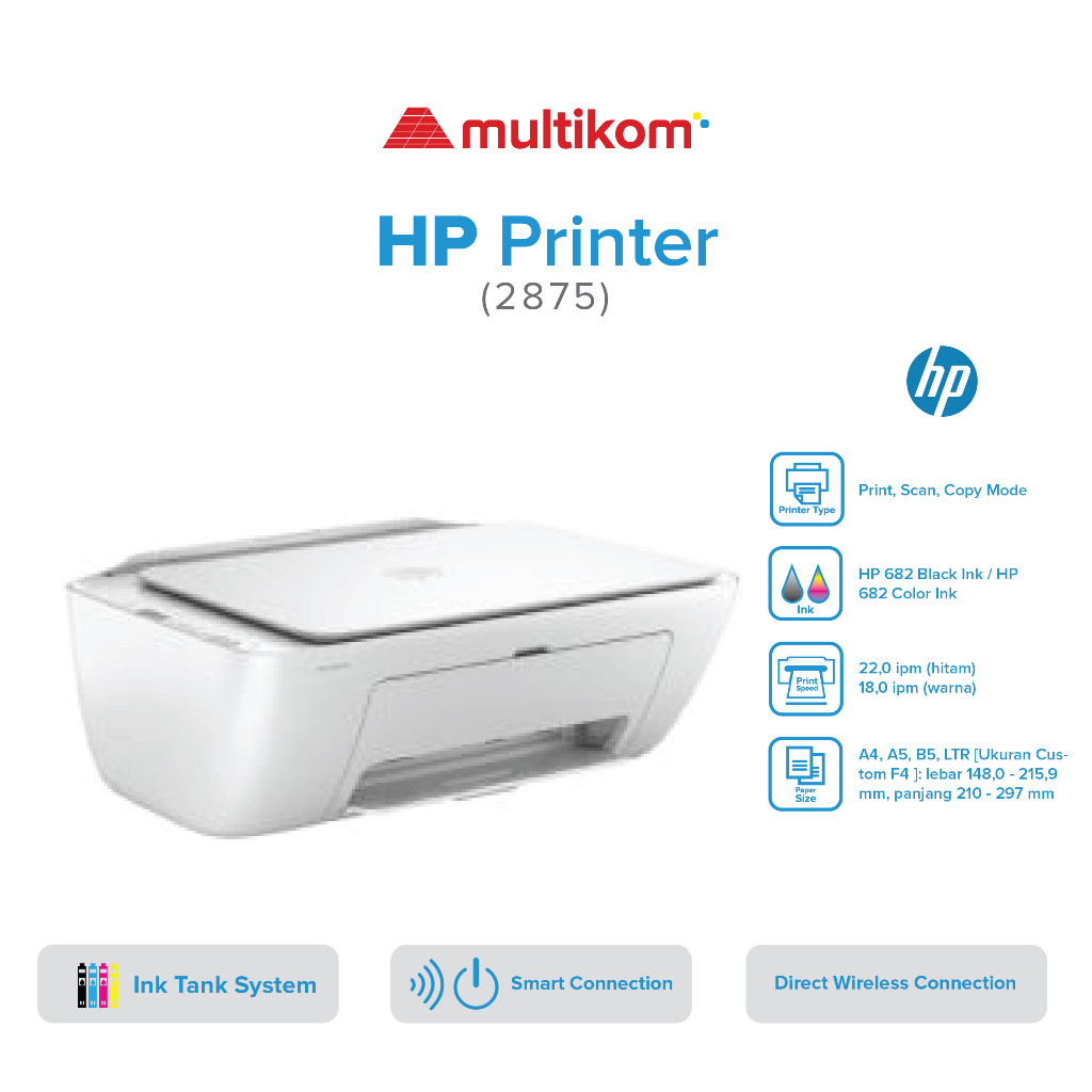 Jual Printer HP 2875 Ink Advantage Deskjet All In One Wireless print ...