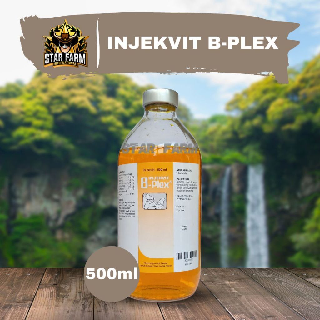 Jual Injekvit B-Plex Vitamin B-Kompleks Untuk Hewan (500 ml) | Shopee ...