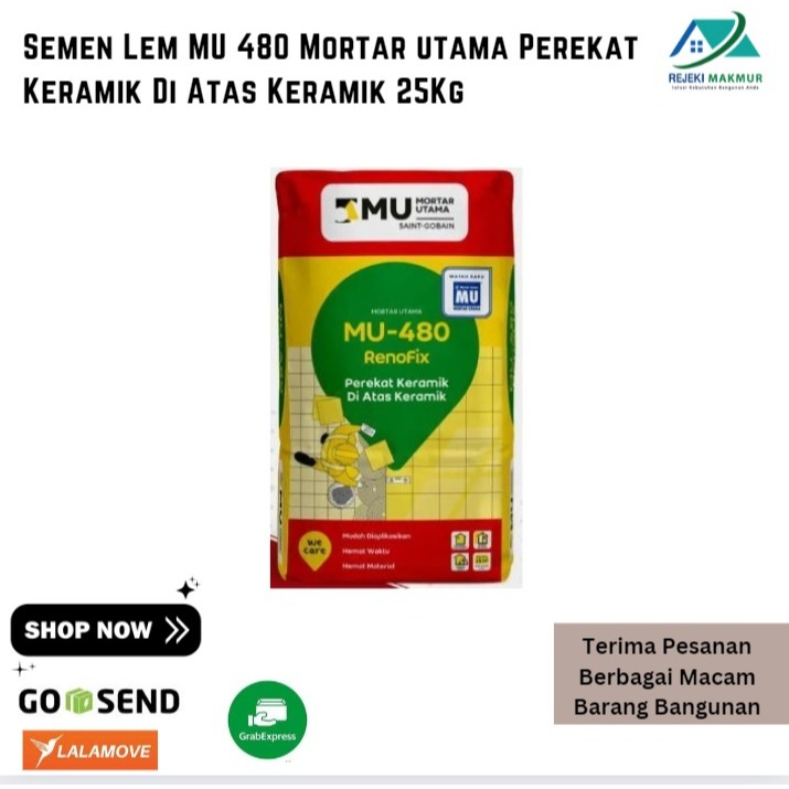 Jual Semen MU 480 Renofix 25 Kg / MU 480 Mortar Utama MU 480 Perekat ...