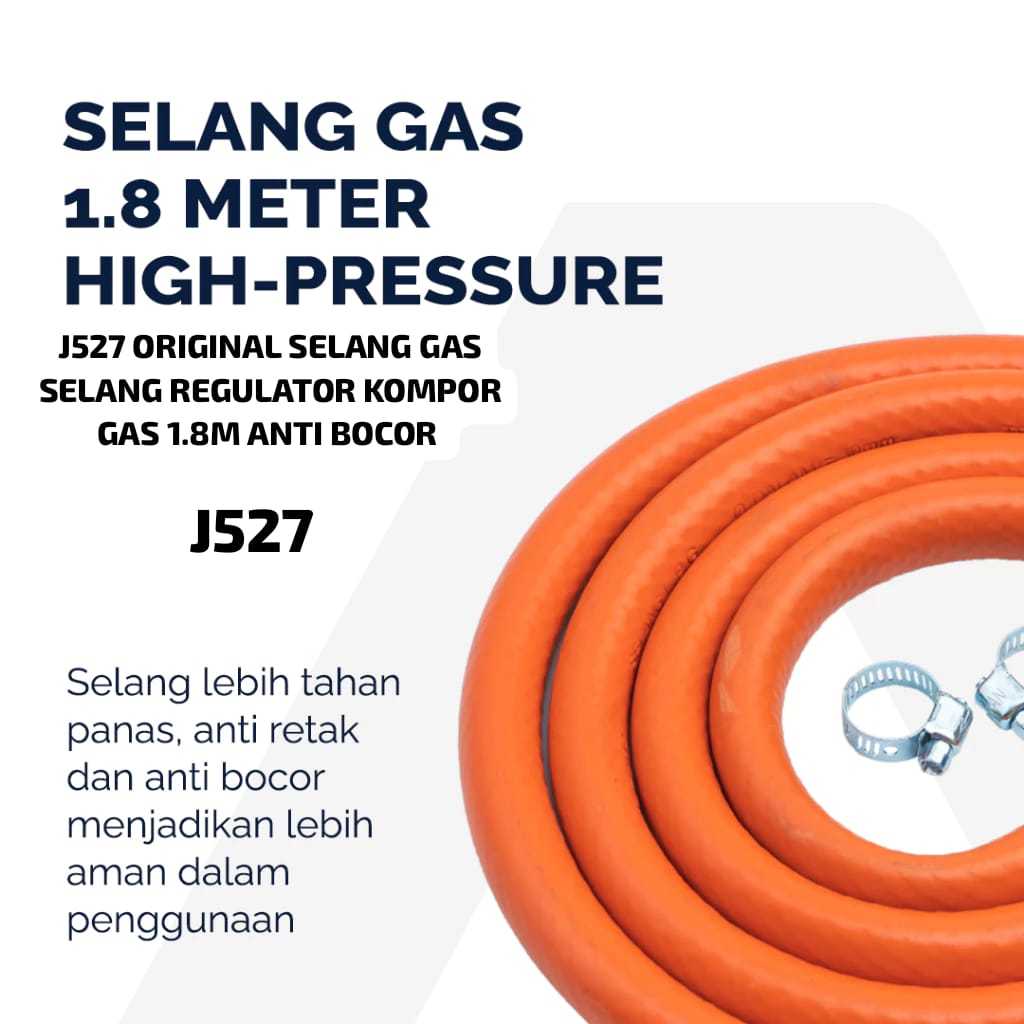 Jual J527 SELANG REGULATOR KOMPOR GAS ANTI BOCOR PANJANG 1,8M SUPER ...