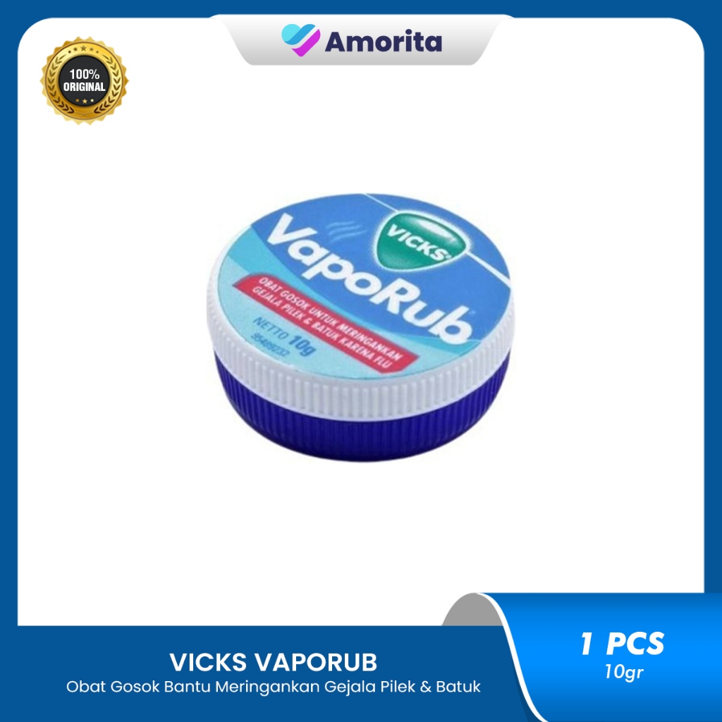 Jual Vicks Vaporub Balsem 10gr - Mengurangi Batuk dan Pilek | Shopee ...