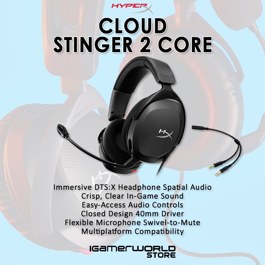 Jual HyperX Cloud Stinger 2 Core DTS Spatial Audio Gaming Headset | Shopee Indonesia