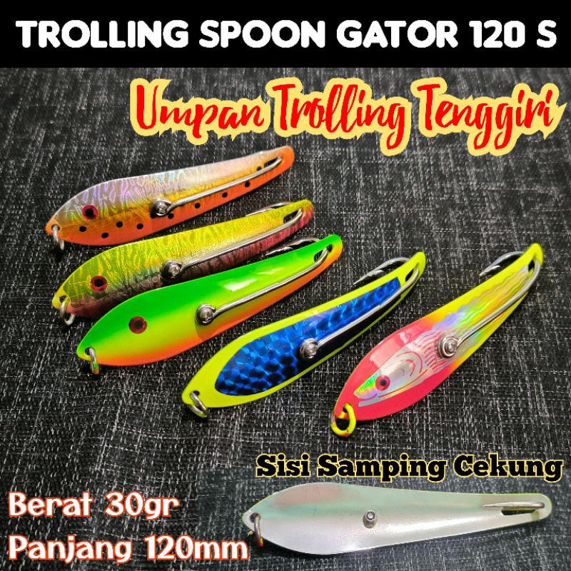 Jual Spoon Surf Gator 120S Umpan Tenggiri | Umpan casting | Trolling ...