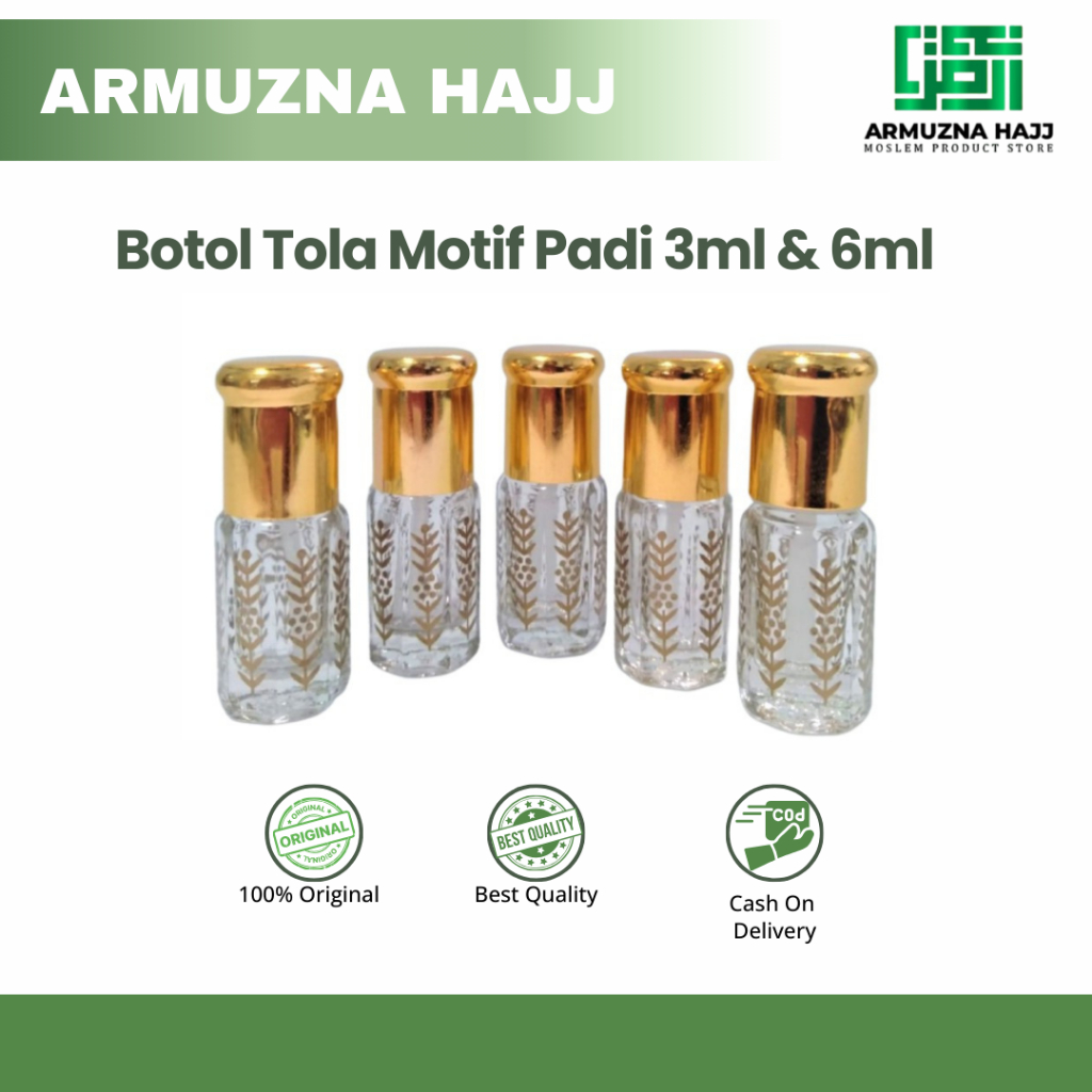 Jual Surrati Botol Tola Stick Motif Padi Ukuran 3 ml dan 6 ml | Shopee ...