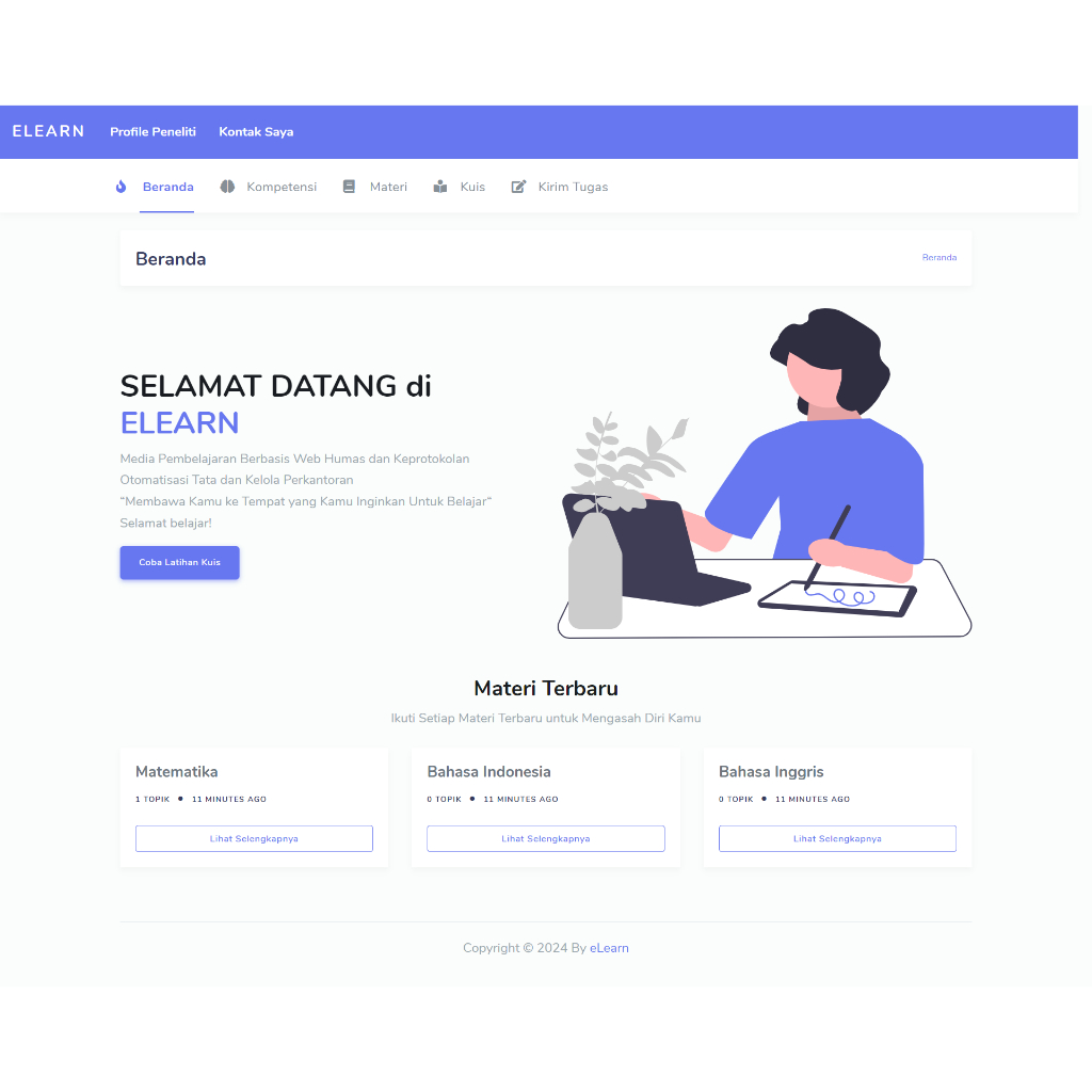 Jual Aplikasi E Learning Dan Pengumpulan Tugas Siswa Berbasis Web Shopee Indonesia
