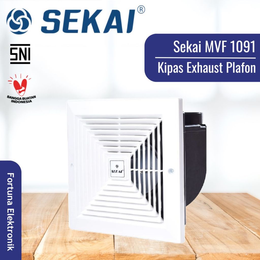 Jual Sekai Exhaust Fan MVF-1091 10 Inch 25 cm Ceiling Plafon dengan Corong | Shopee Indonesia