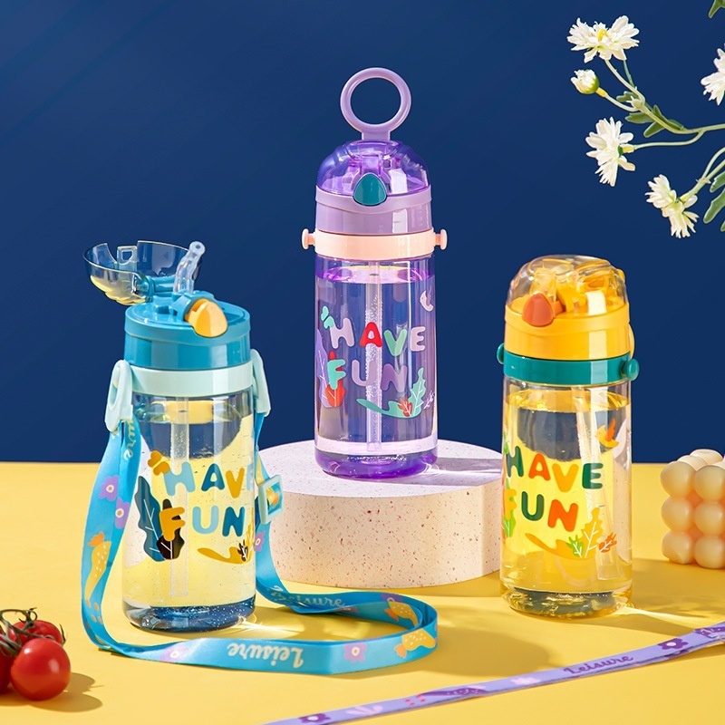 Jual BOTOL MINUM ANAK KIDS WATER BOTTLE WITH TALI PANJANG HAVE FUN 0943 ...