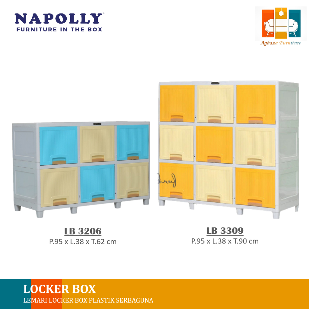 Jual Locker Box Napolly Lemari Pakaian Plastik Flip 9 Pintu | Lemari ...