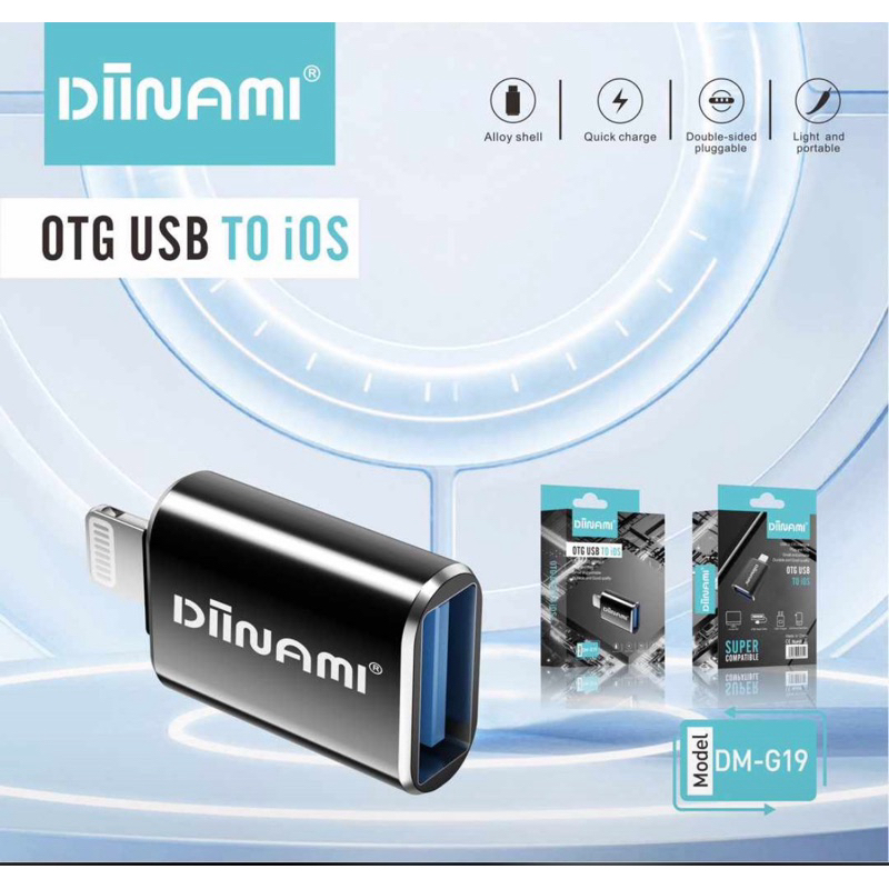 Jual ADAPTOR OTG IPHONE IOS Diinami G19 Mini Otg Usb To Lightning ...
