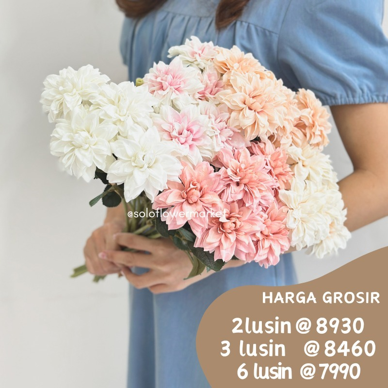 Jual SINGLE CRYSANT SPRAY ARTIFICIAL FLOWER BUNGA DAHLIA DEKORASI DEKOR ...