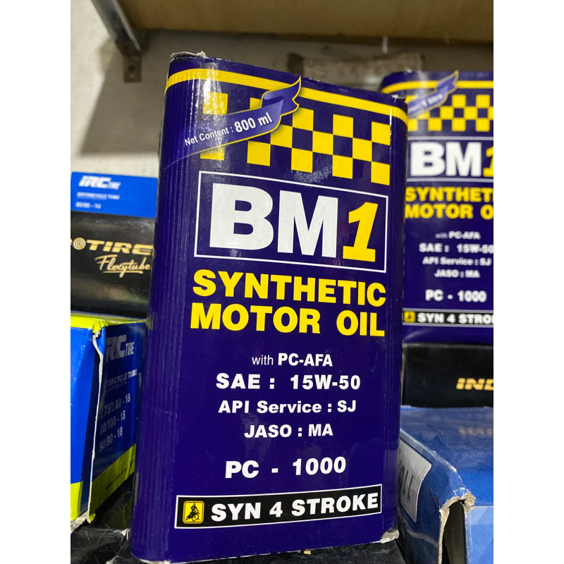 Jual OLI MESIN MOTOR BM1 PC 100 4tak SAE 15W50 800 ML OLI MOTOR BEBEK ...
