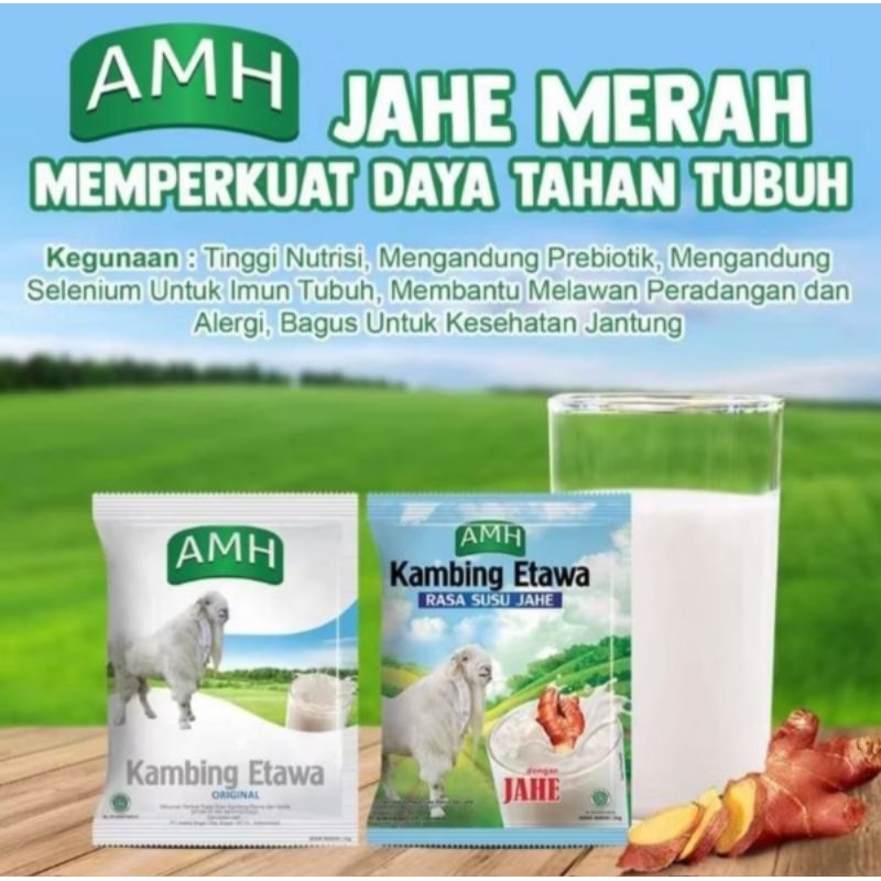 Jual Susu Kambing Etawa AMH Memperkuat Daya Tahan Tubuh 10 Sachet Halal ...