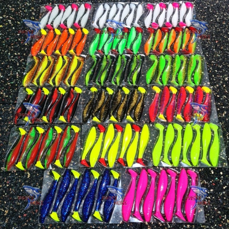 Jual Umpan Pancing Soft Lure Paddle Pop 8cm isi 7 PREMIUM / rep Ozmy ...