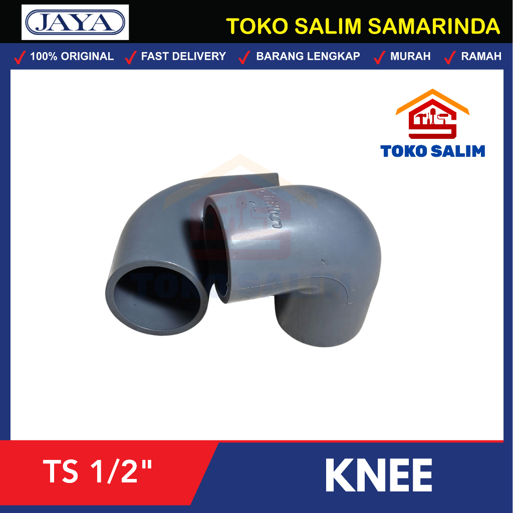 Jual Knee TS 1/2" / Elbow TS 1/2" PVC Jaya | Shopee Indonesia