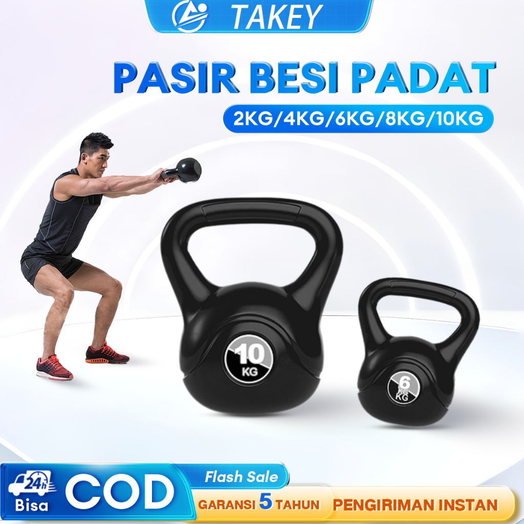 Jual 【TAKEY】Kettlebell 2KG 4KG 6KG 8KG 10KG/Weight Lifting Dumbbell /mini dumbbell/Olahraga ...