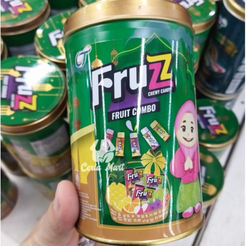Jual Permen Kaleng Fruzz Chewy Candy Rasa Buah 125 gr Lebaran Idul ...